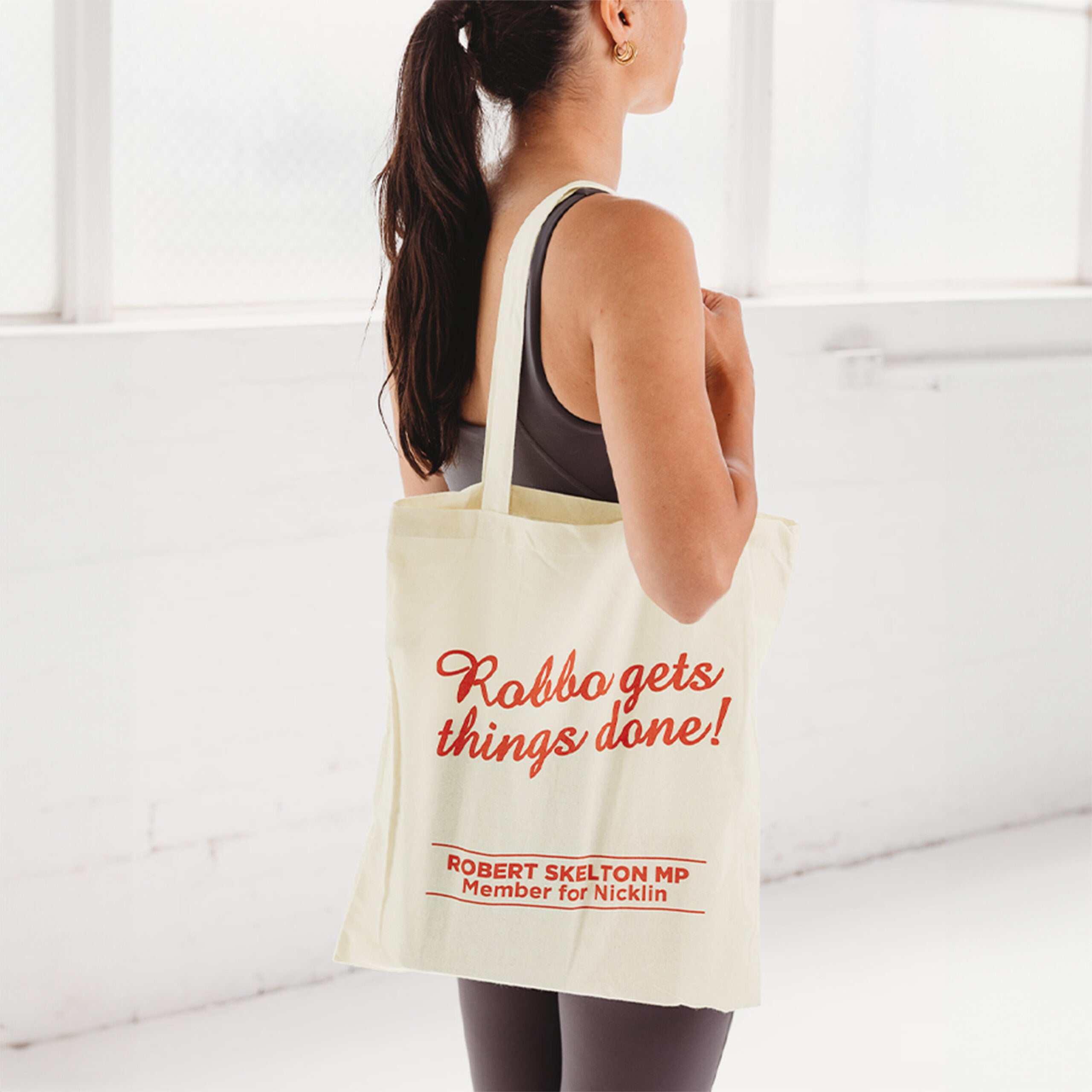 Custom Branded Calico Tote Bag | Printed With Logo