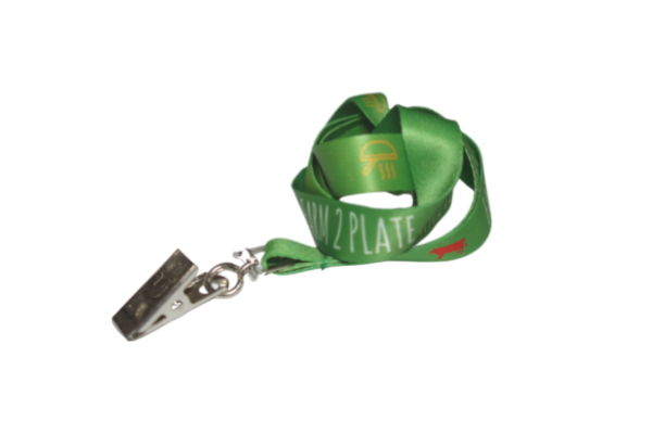 Custom Branded Lanyard 15mm Budget Full Colour Alligator Clip
